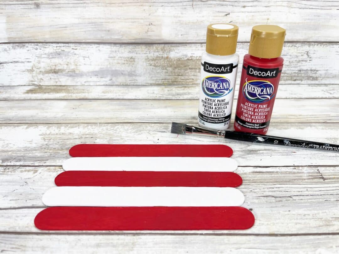 Easy Popsicle Stick Flag for 4th of July - Single Girl's DIY