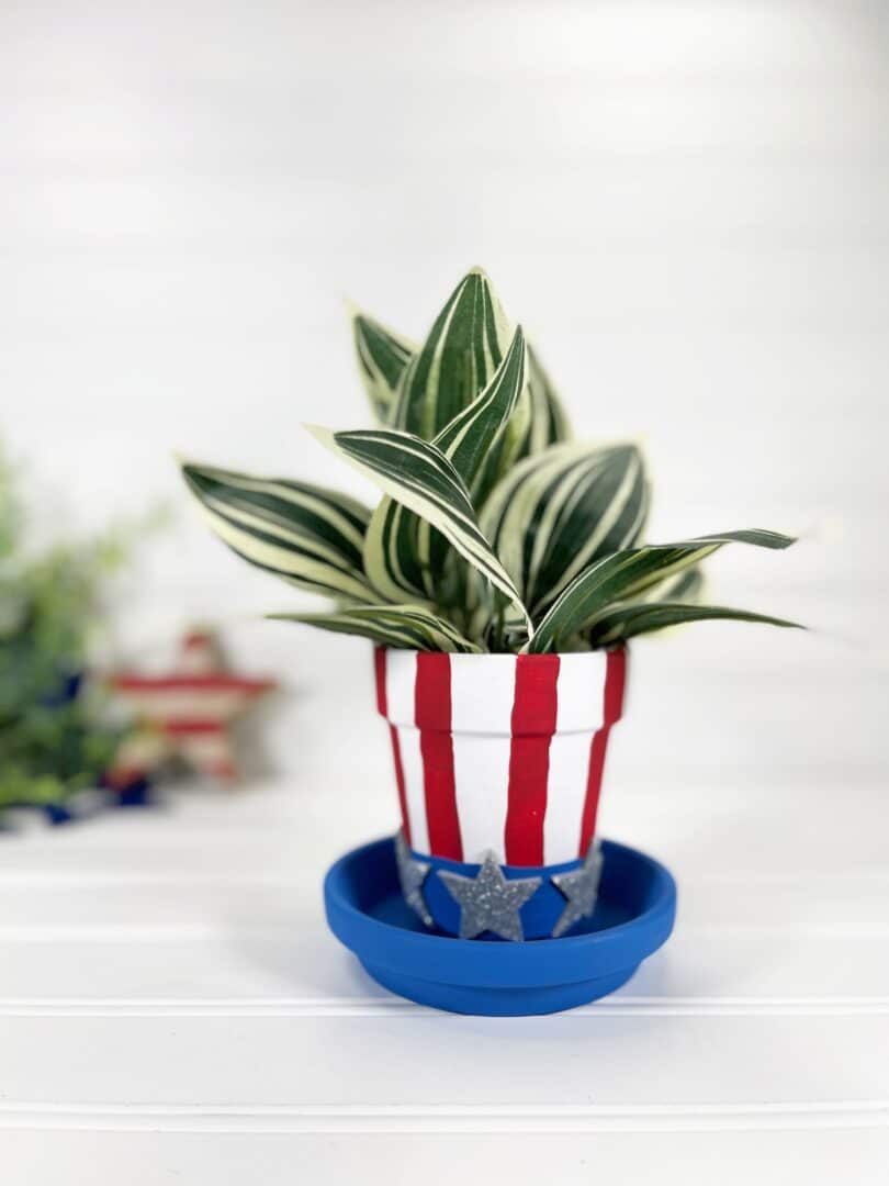 Uncle Sam Hat Clay Pot Craft - Single Girl's DIY