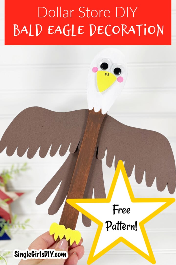Wooden Spoon Bald Eagle Craft (Dollar Store DIY) - Single Girl's DIY