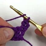 How To Make A Front Post Double Crochet Stitch (fpdc) - Single Girl's DIY