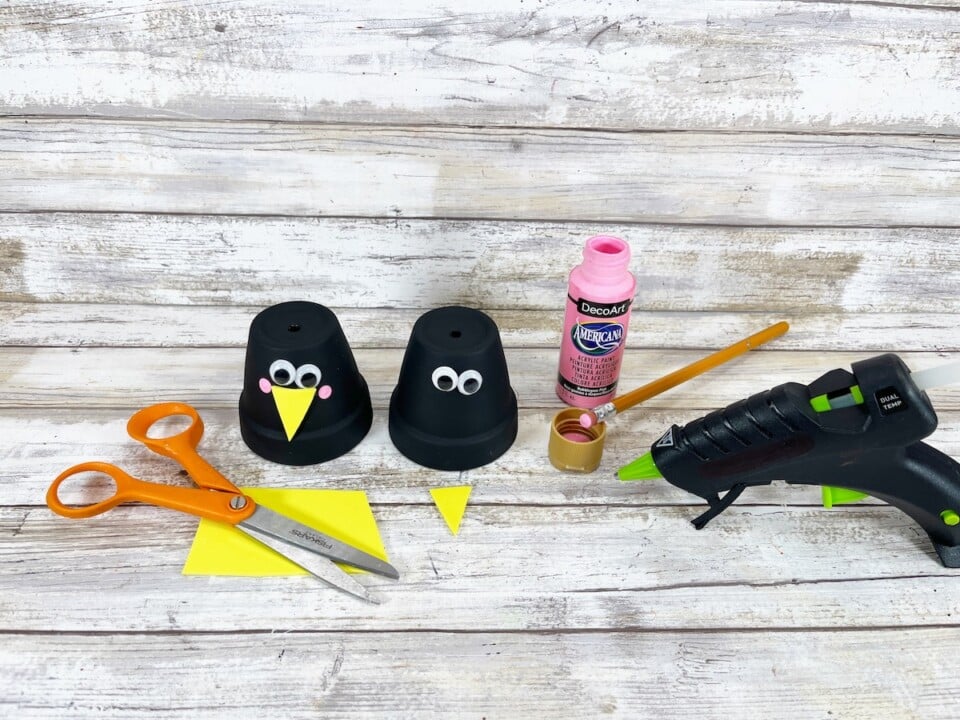 DIY Clay Pot Crows (Dollar Tree DIY) - Single Girl's DIY