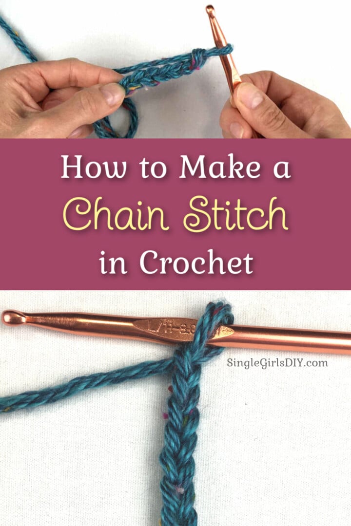 How to Chain in Crochet (ch) for Beginners - Single Girl's DIY