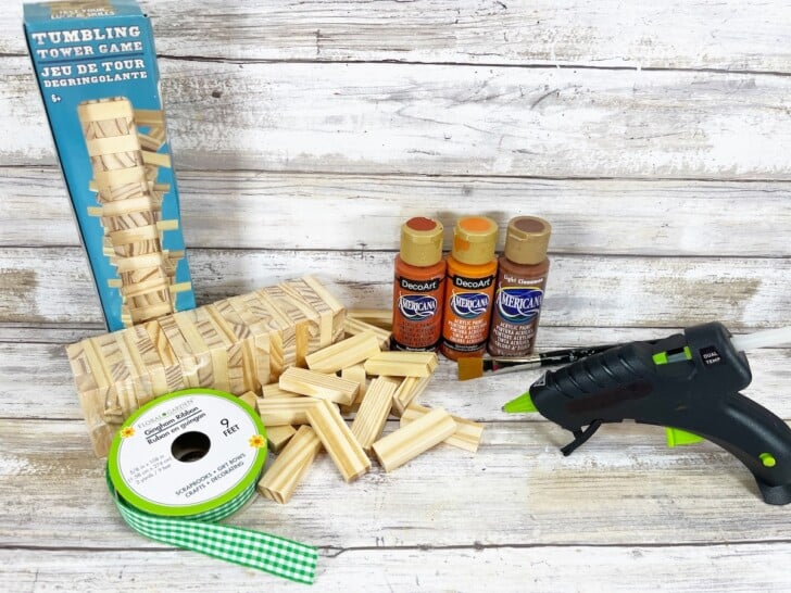 Jenga Block Pumpkin (Dollar Store DIY) - Single Girl's DIY