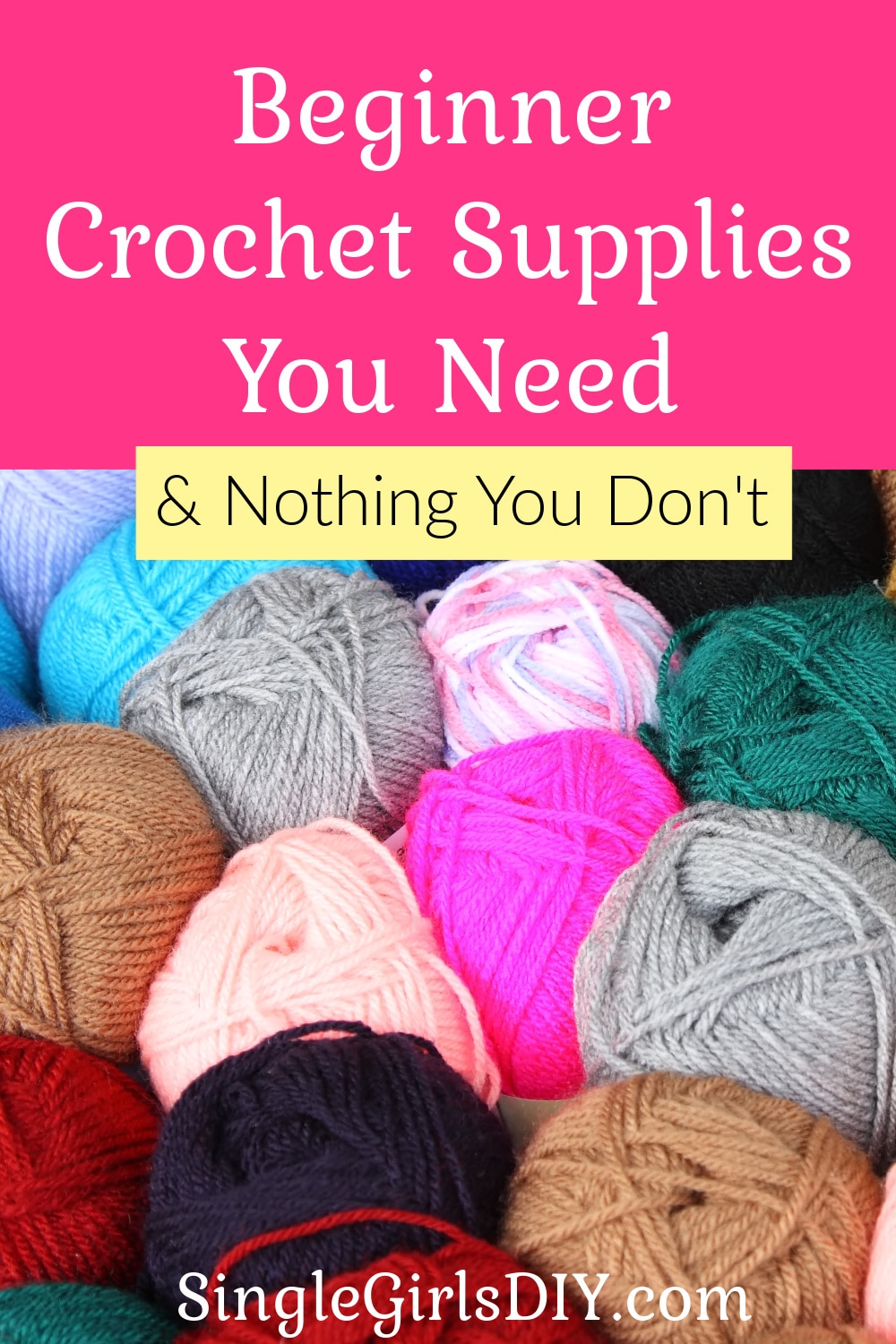Beginner Crochet Supplies List (Essentials You Really Do Need ...