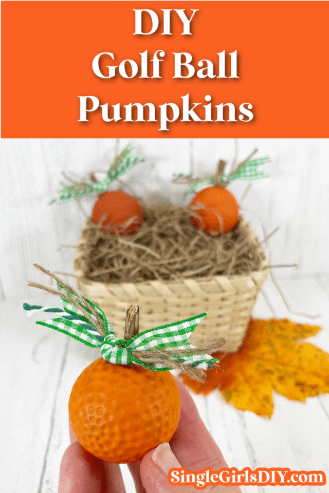 Golf Ball Pumpkins (Dollar Store DIY) - Single Girl's DIY