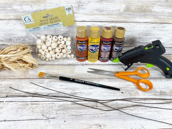 Wooden Bead Harvest Corn (Dollar Store DIY) - Single Girl's DIY