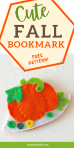 Cute Fall Bookmark Corner (Free Pattern) - Single Girl's DIY
