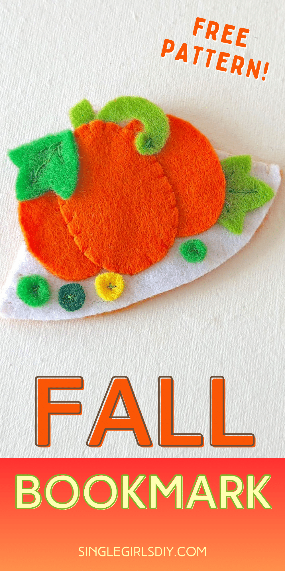 Cute Fall Bookmark Corner (Free Pattern) - Single Girl's DIY