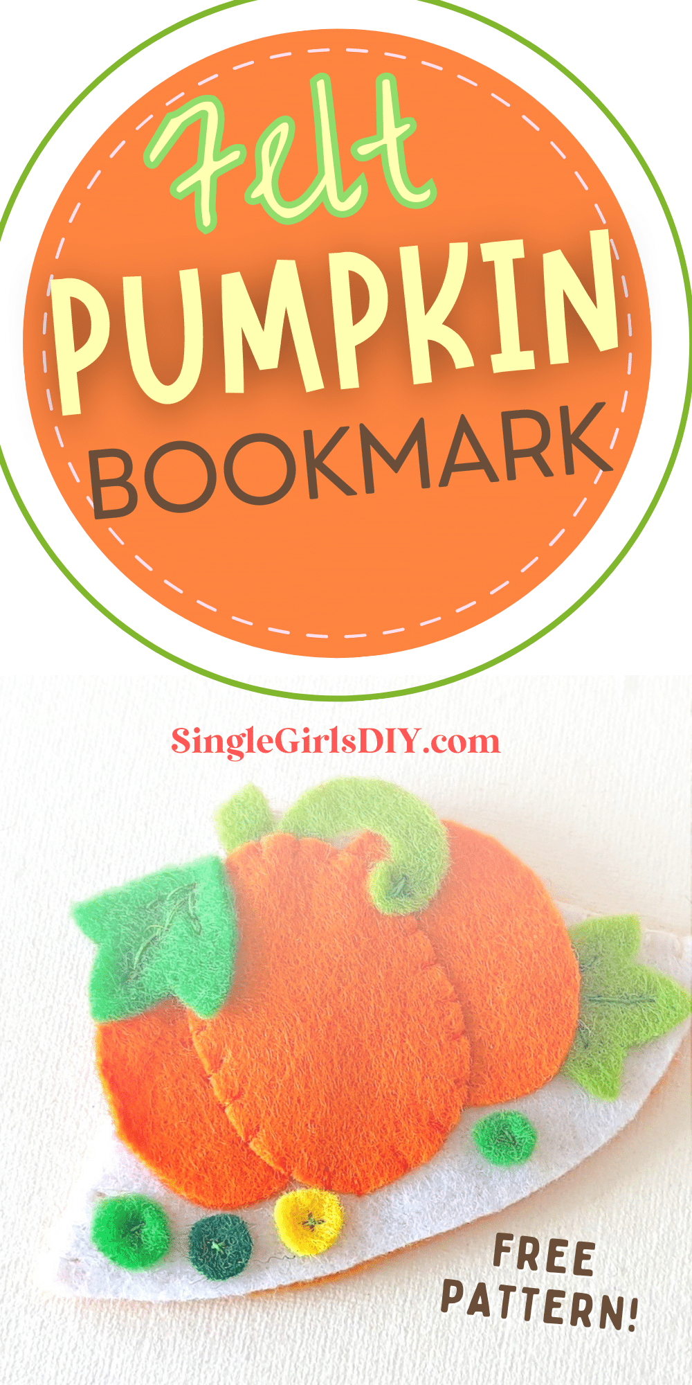 Cute Fall Bookmark Corner (Free Pattern) - Single Girl's DIY