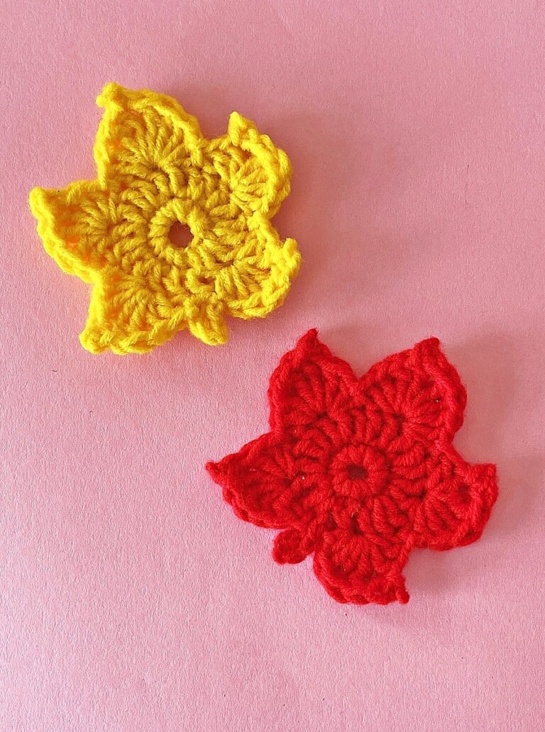 Free Maple Leaf Crochet Pattern (Step by Step Guide) - Single Girl's DIY