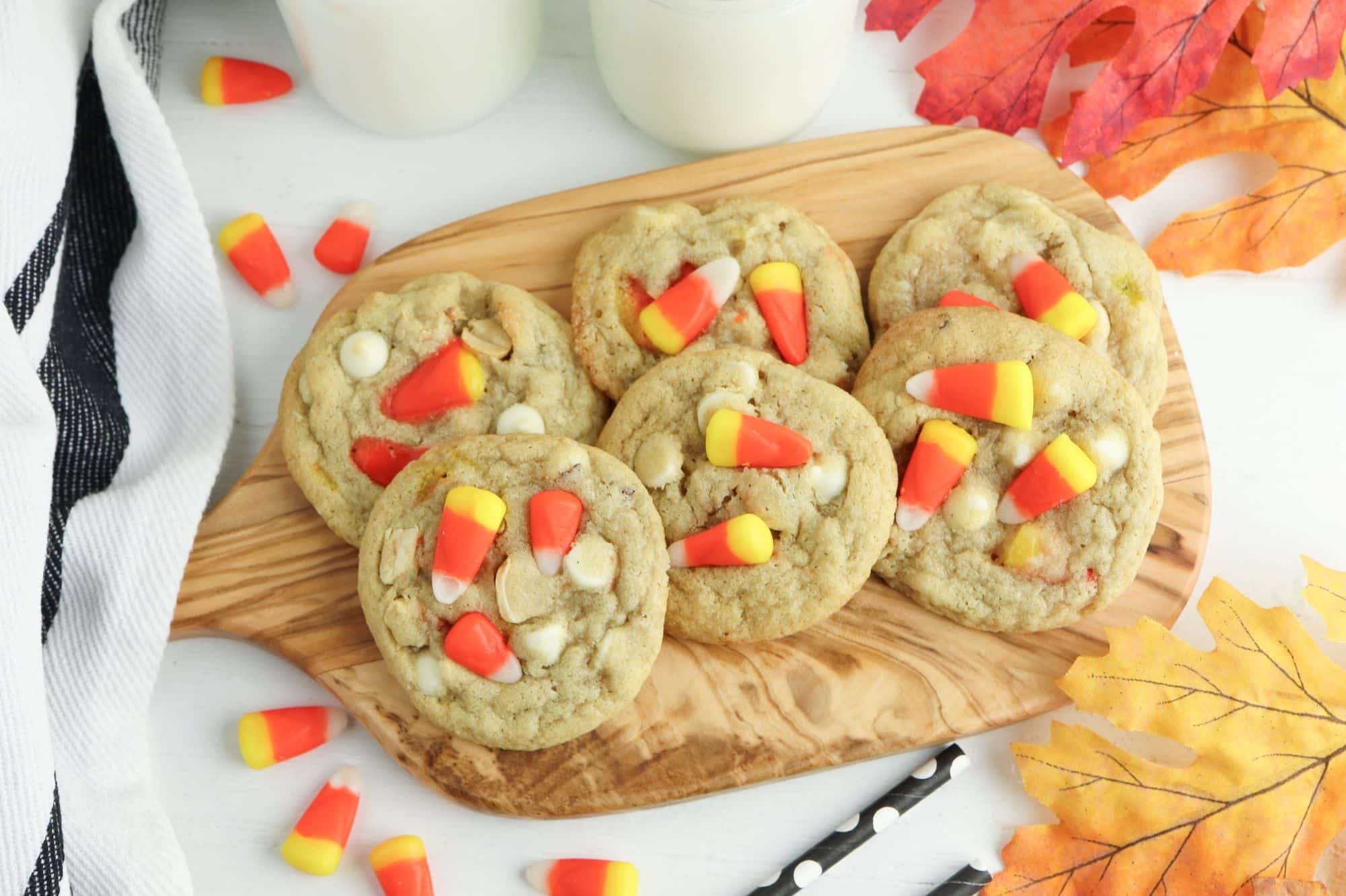 Sweet and Salty Candy Corn Cookies Recipe - Single Girl's DIY