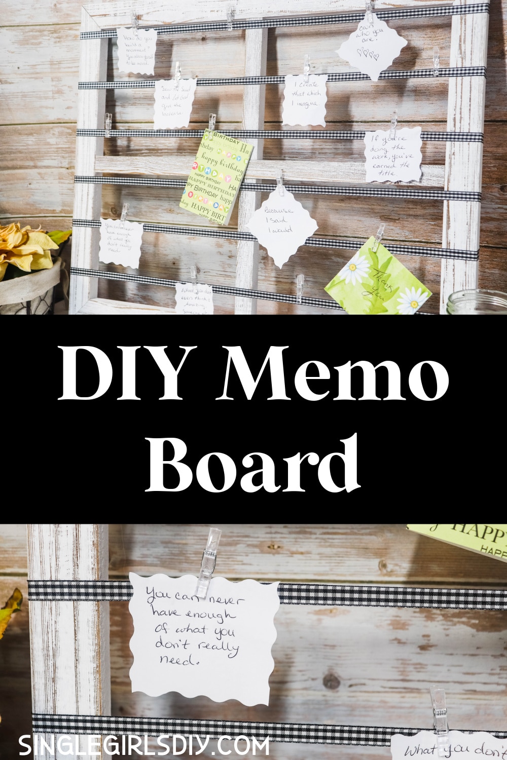 Homemade Memo Board at Luis Silva blog