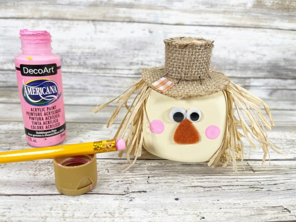 Foam Dice Scarecrow (Dollar Store DIY) - Single Girl's DIY