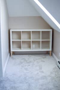 Adding Legs to Cube Storage Shelves: IKEA Kallax Hack - Single Girl's DIY
