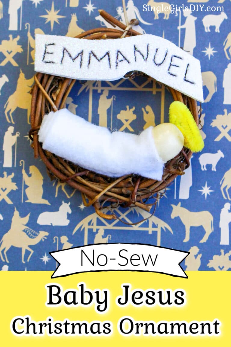 Baby Jesus Christmas Ornament Craft - Single Girl's DIY