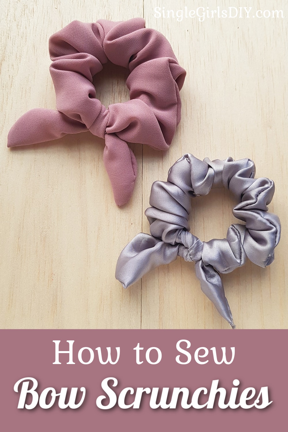 DIY Bow Scrunchie - Single Girl's DIY