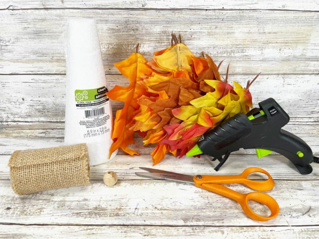 Easy Fall Gnome with Leaf Beard (Dollar Tree DIY) - Single Girl's DIY