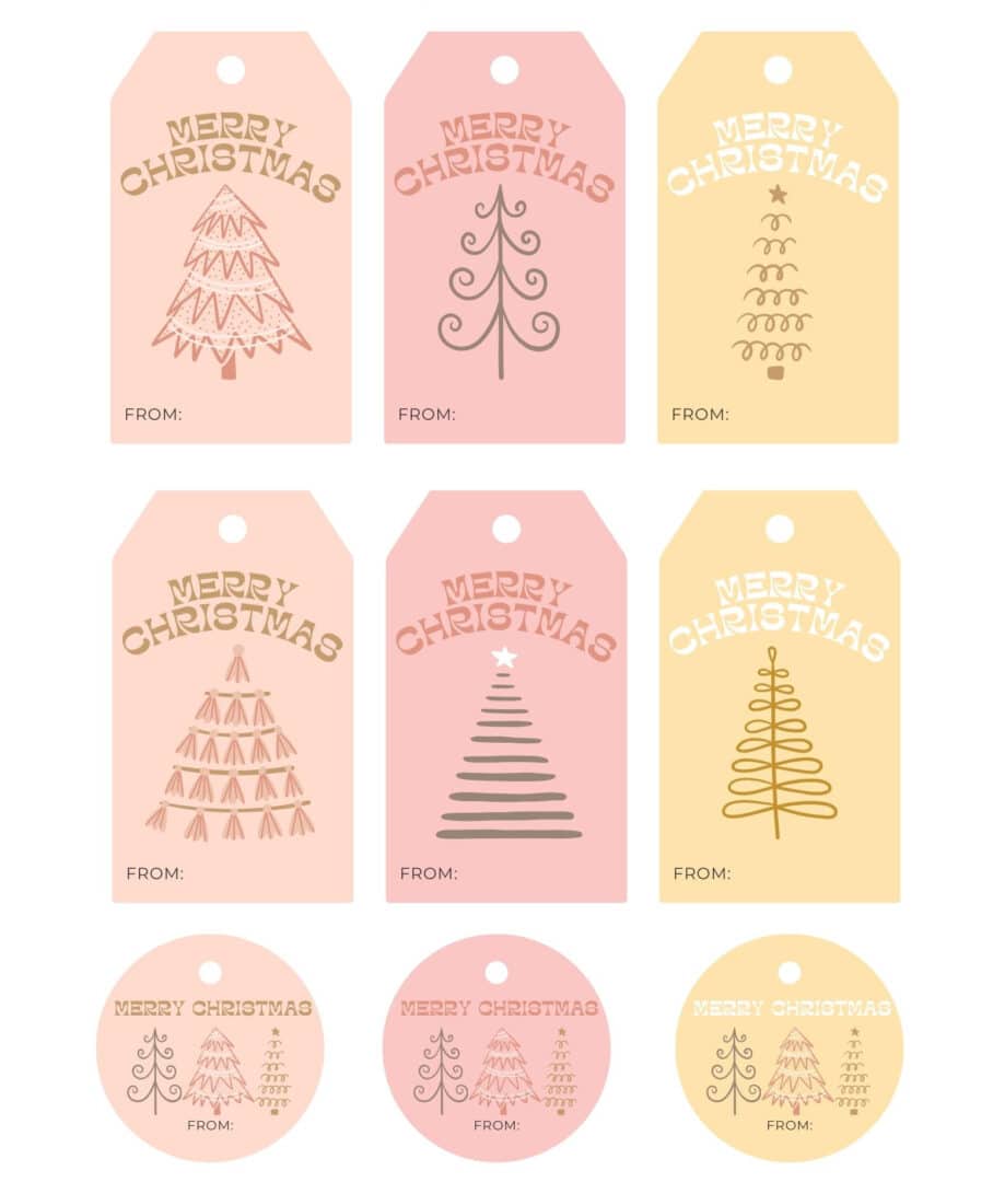 101 Best Free Printable Christmas Gift Tags - Single Girl's DIY