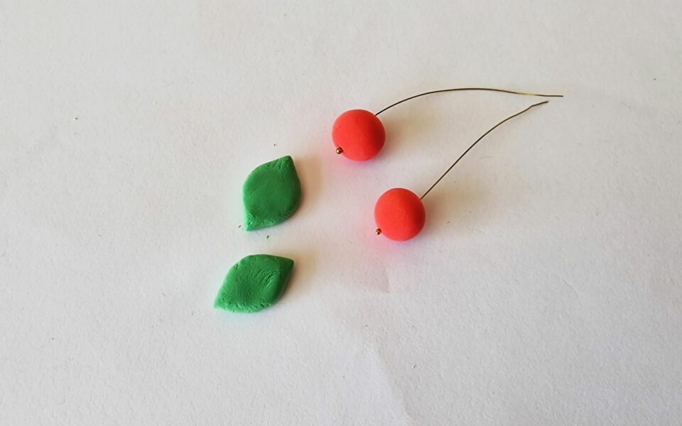 DIY Clay Cherry Earrings - Single Girl's DIY