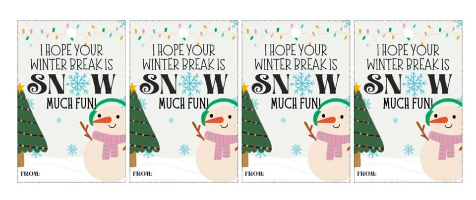 101 Best Free Printable Christmas Gift Tags - Single Girl's DIY