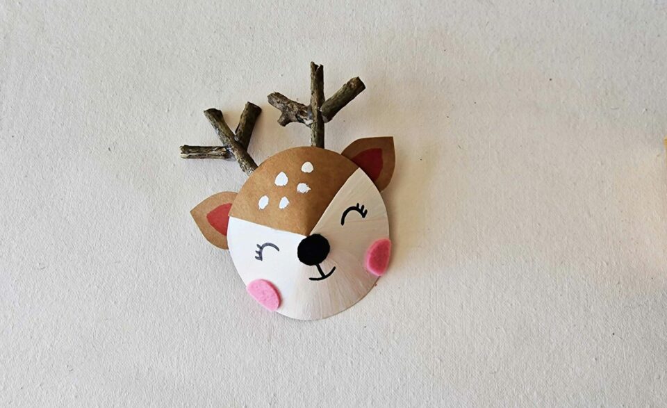 Toilet Paper Roll Deer (Mixed Media Craft) - Single Girl's DIY