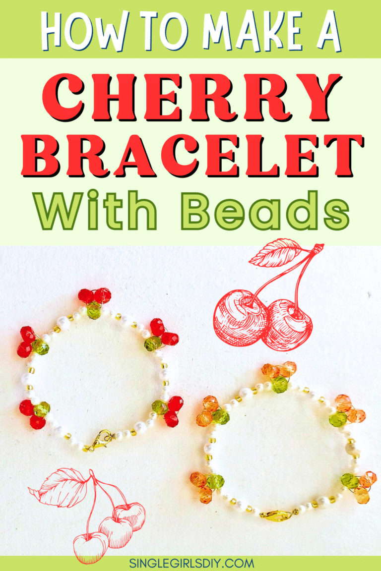 DIY Beaded Cherry Bracelet - Single Girl's DIY