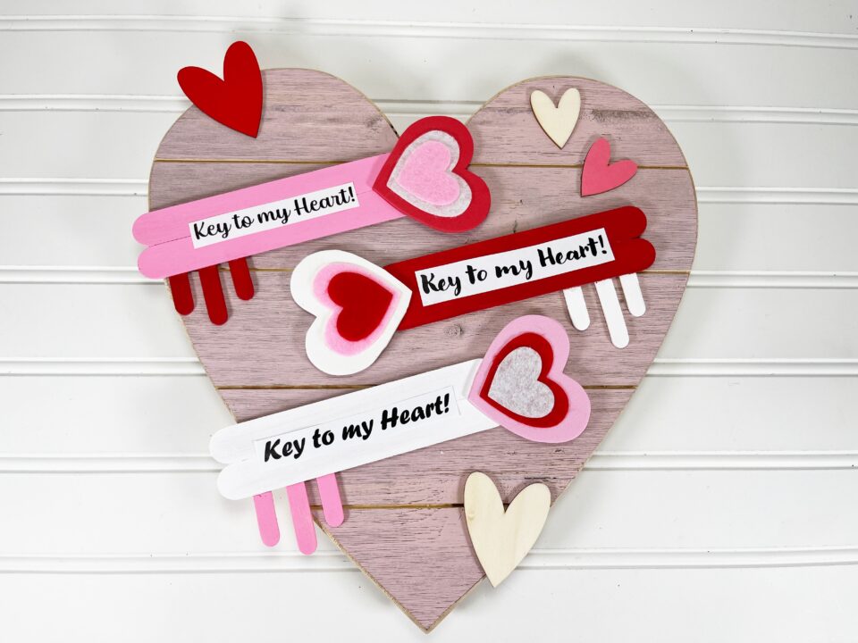 Valentine Key To My Heart - Single Girl's DIY
