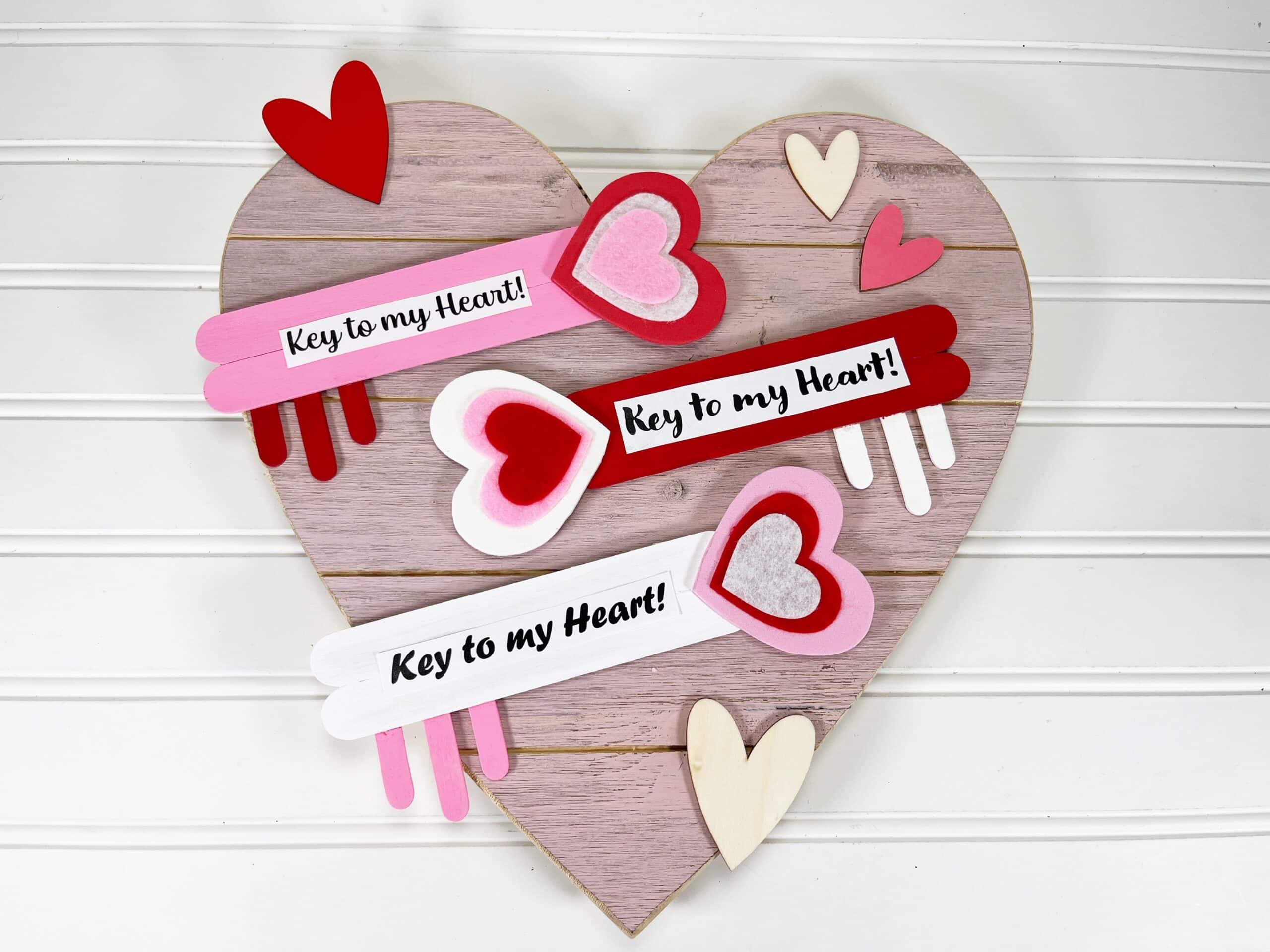 Valentine Key To My Heart - Single Girl's DIY