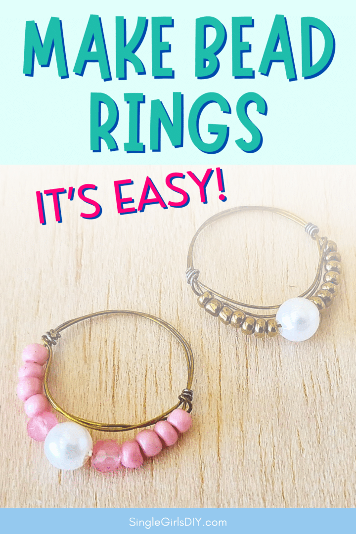 Easy DIY Seed Bead Rings - Single Girl's DIY
