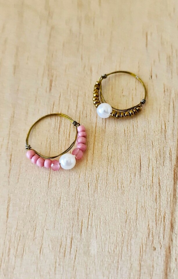 Easy DIY Seed Bead Rings - Single Girl's DIY