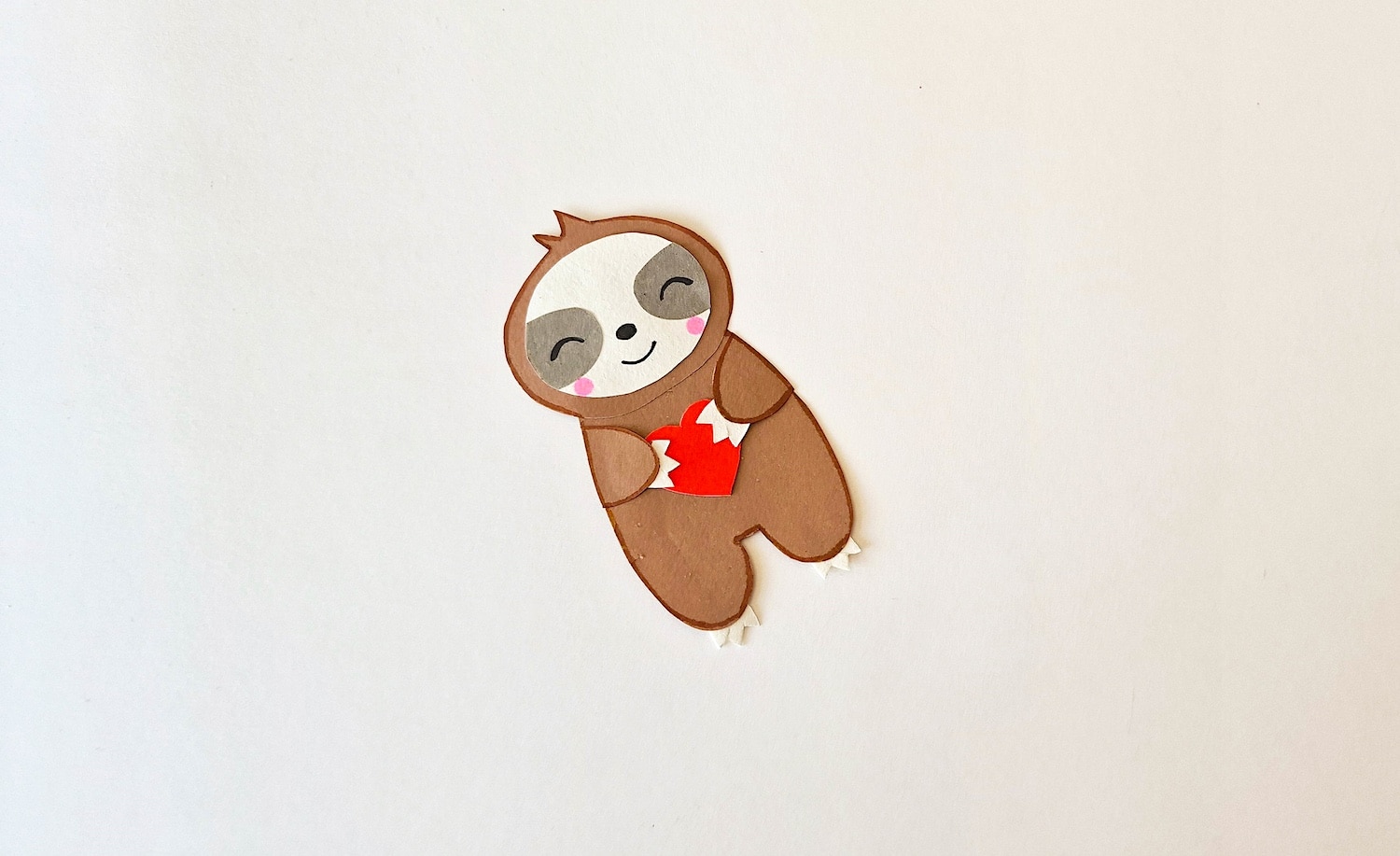 DIY Sloth Bookmark (Paper Craft with Free Pattern) - Single Girl's DIY