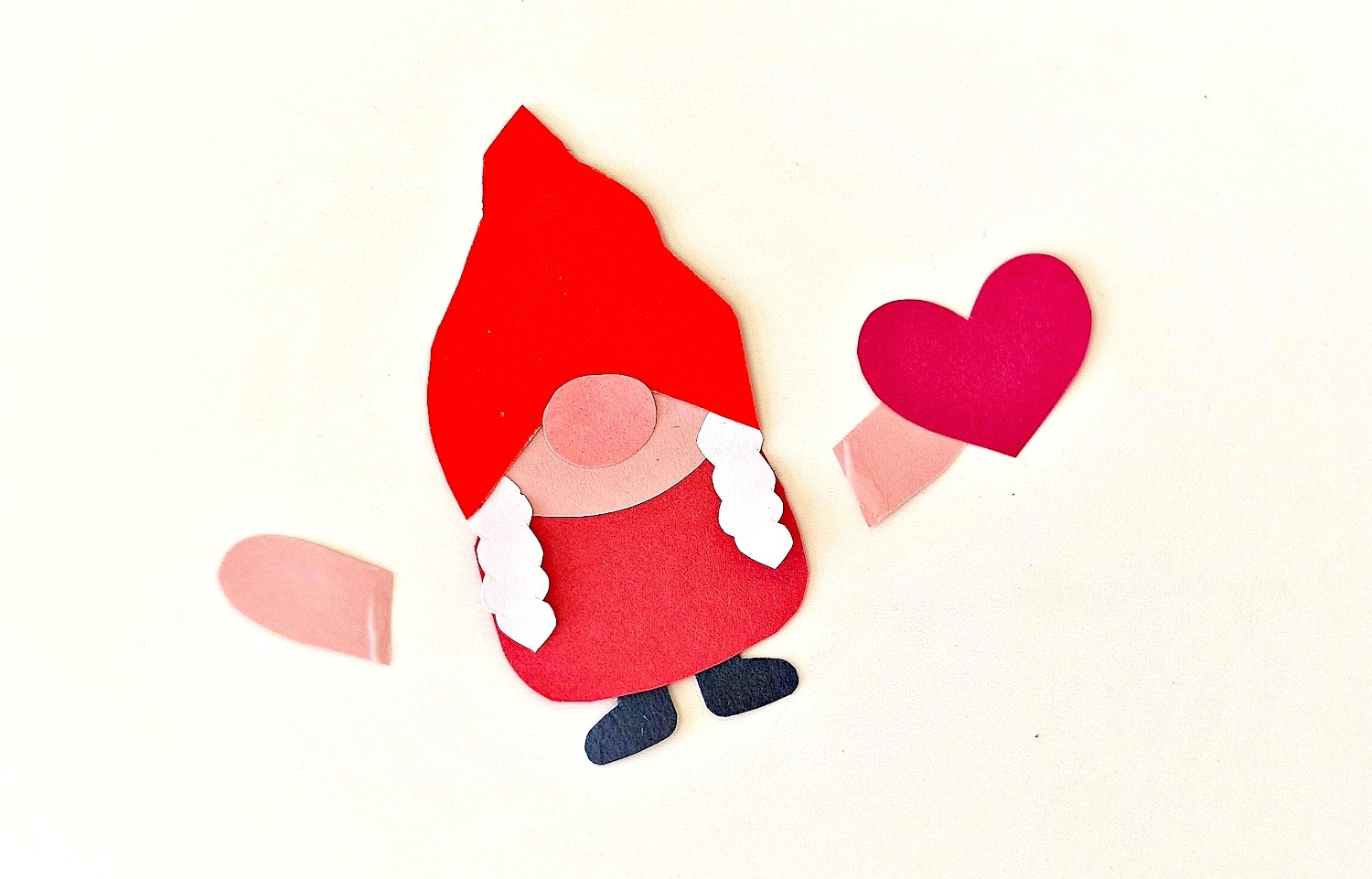 Valentine Gnome Bookmark - Single Girl's DIY