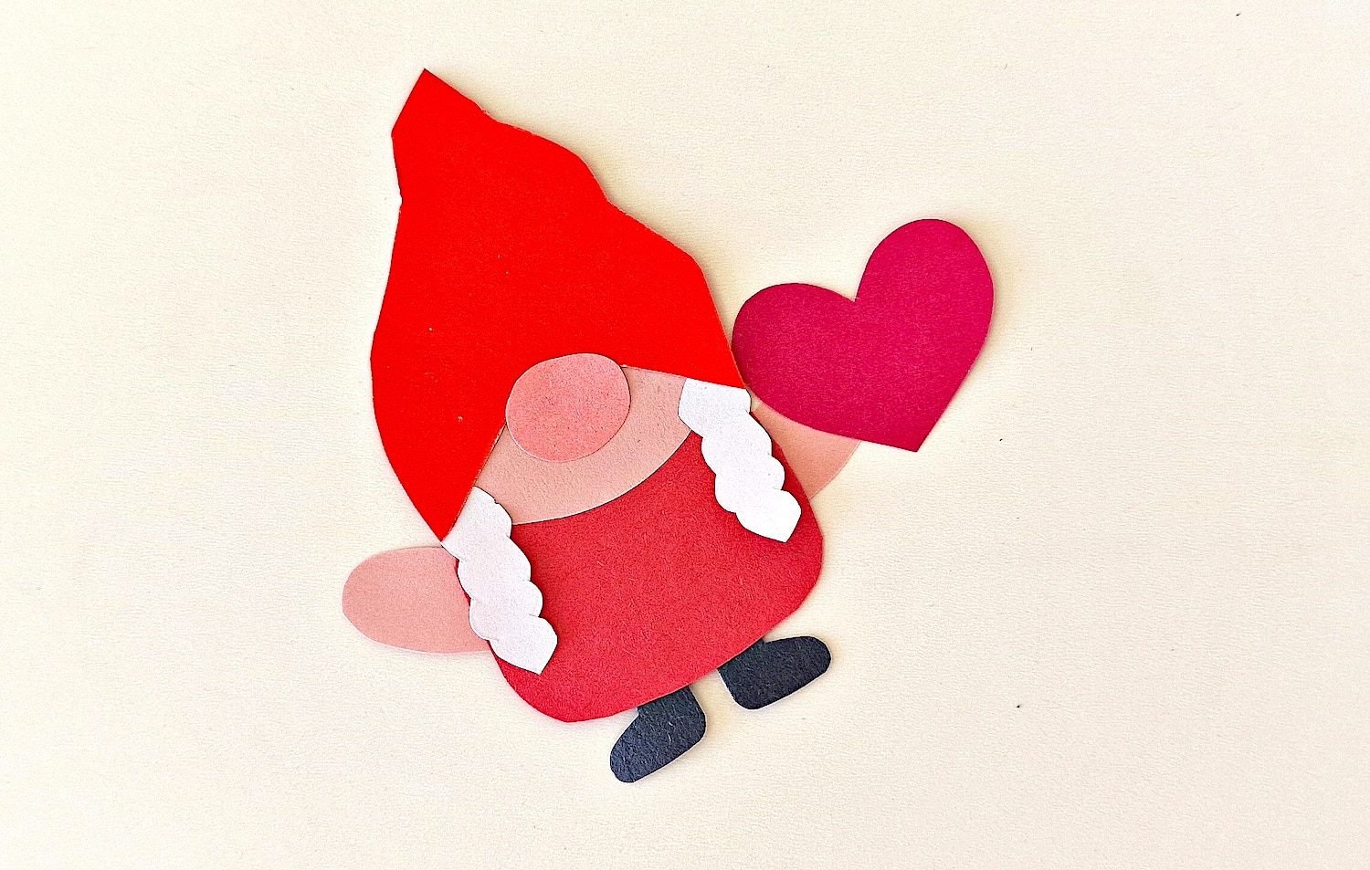 Valentine Gnome Bookmark - Single Girl's DIY