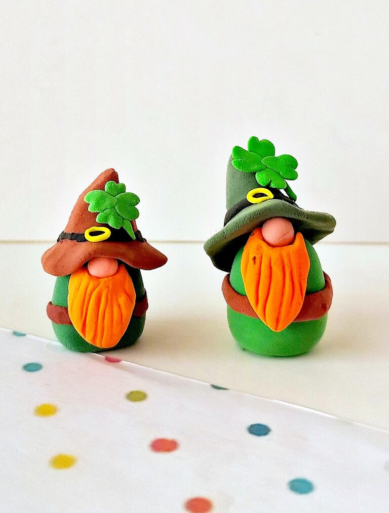 DIY Clay Leprechaun Gnome - Single Girl's DIY