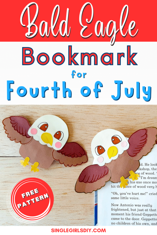 Bald Eagle Bookmark (Free Pattern) - Single Girl's DIY