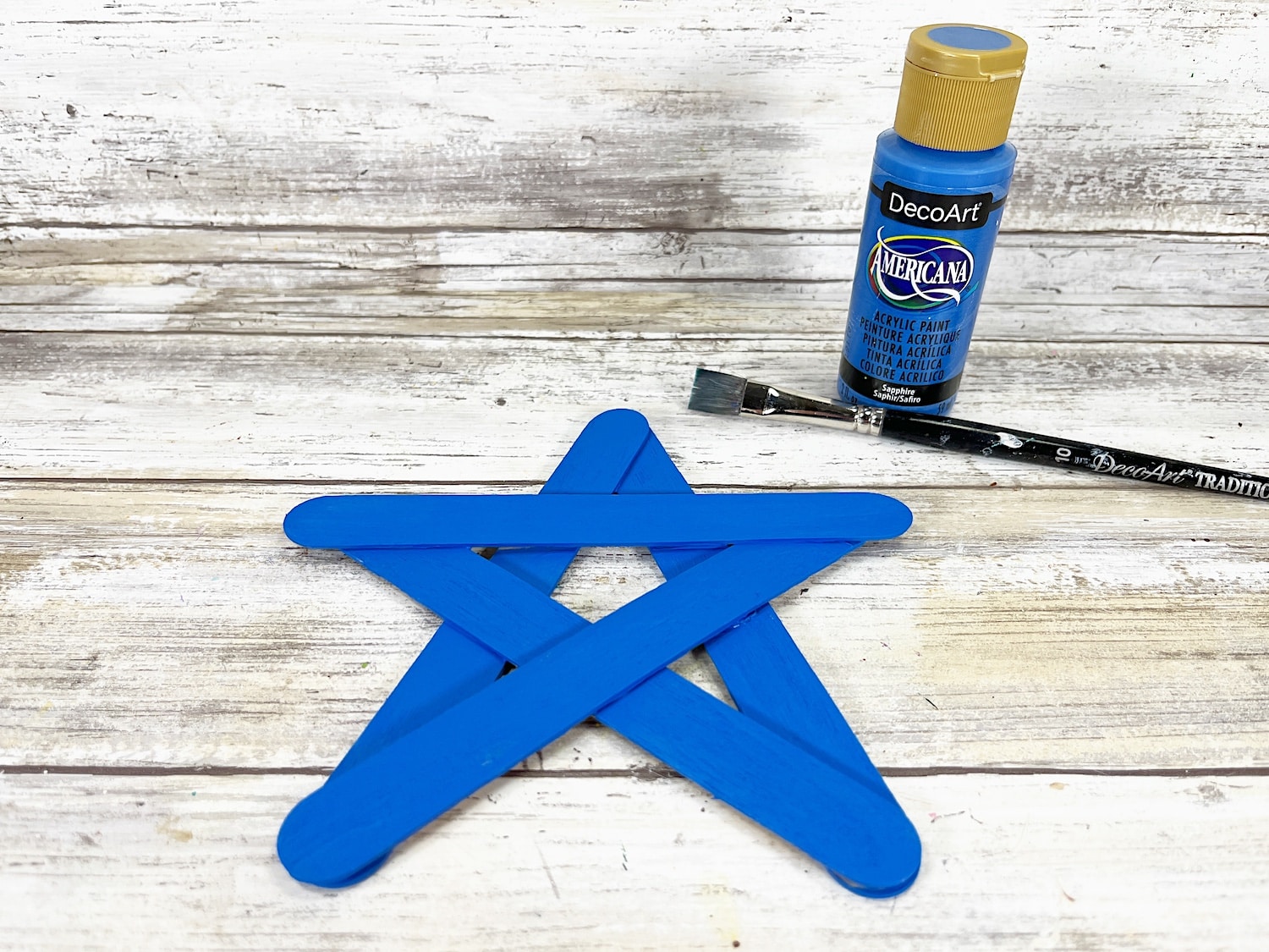 Patriotic Craft Stick Sign (Dollar Store DIY) - Single Girl's DIY