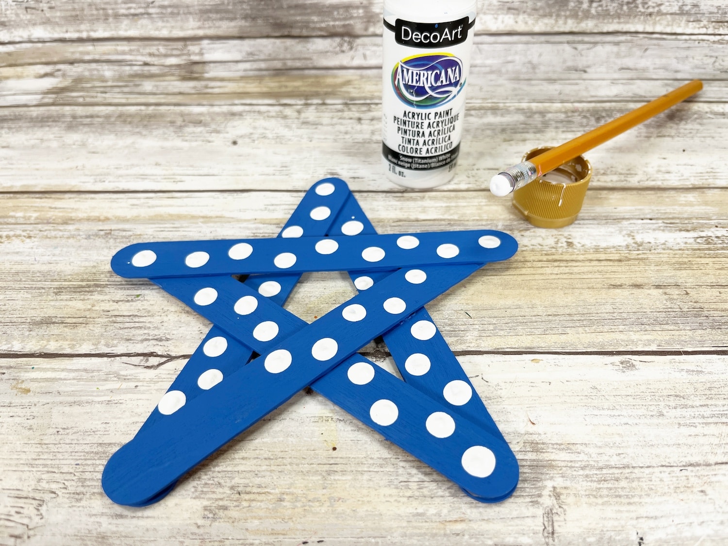 Patriotic Craft Stick Sign (Dollar Store DIY) - Single Girl's DIY