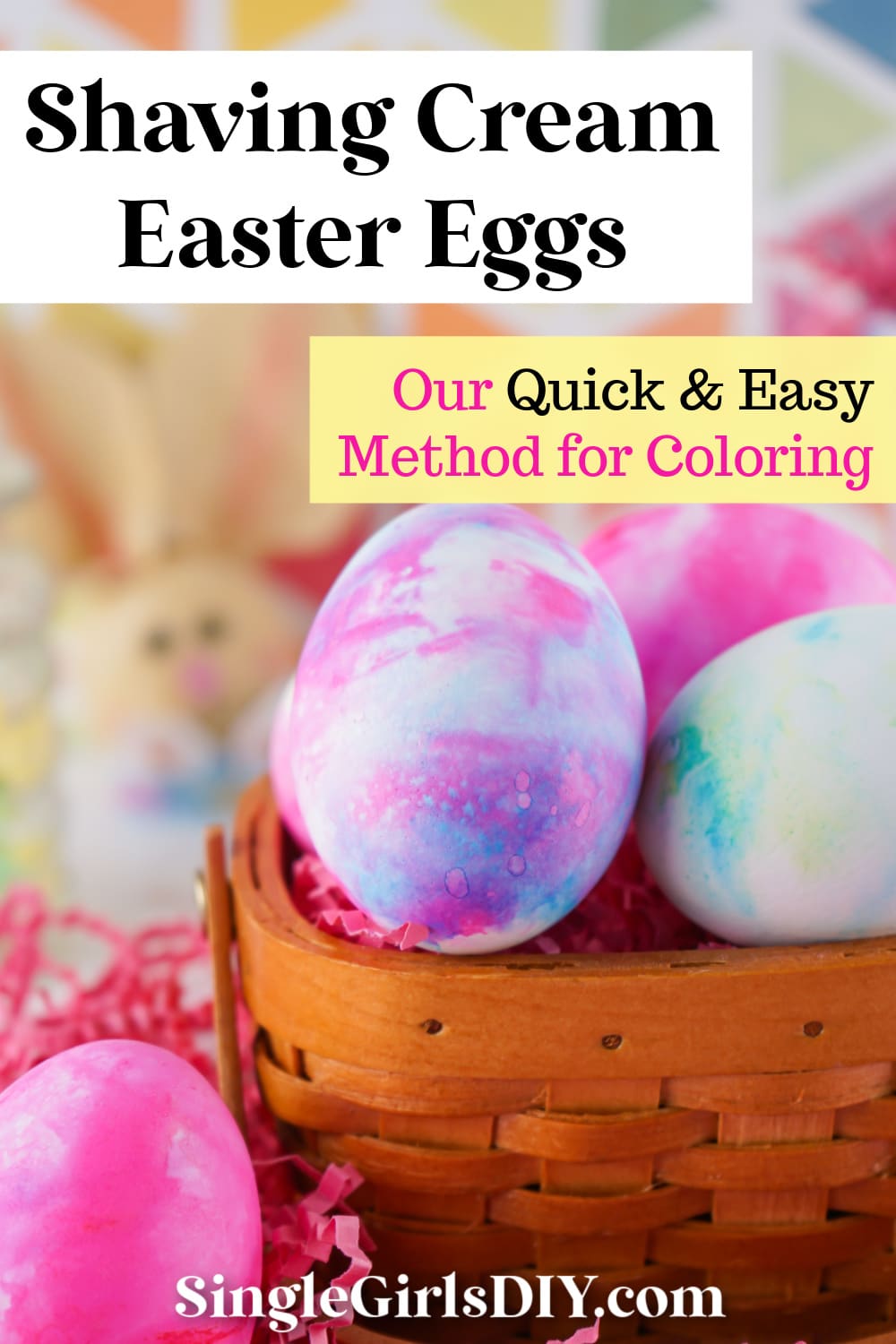 How To Dye Eggs With Shaving Cream And Food Coloring Single Girl s DIY
