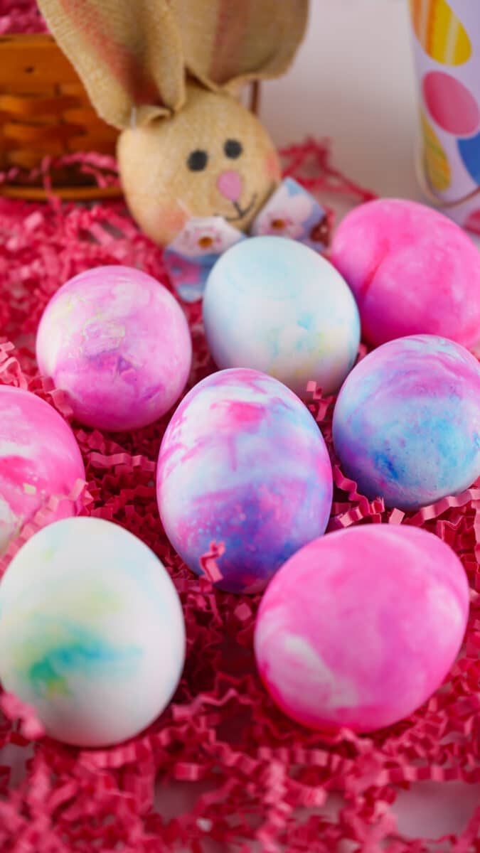 How To Dye Eggs With Shaving Cream And Food Coloring Single Girl s DIY