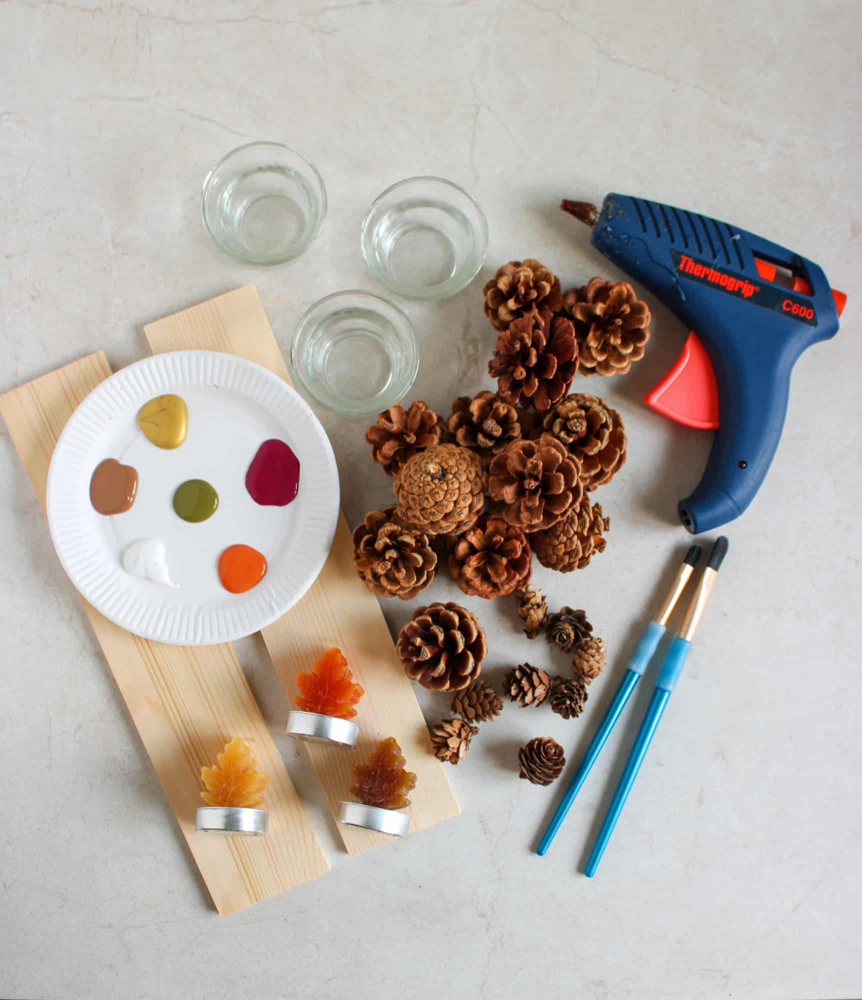 Fall Pinecone Table Centerpiece - Single Girl's DIY