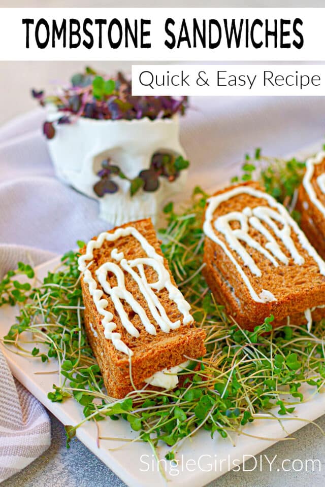 Halloween Tombstone Sandwiches - Single Girl's DIY