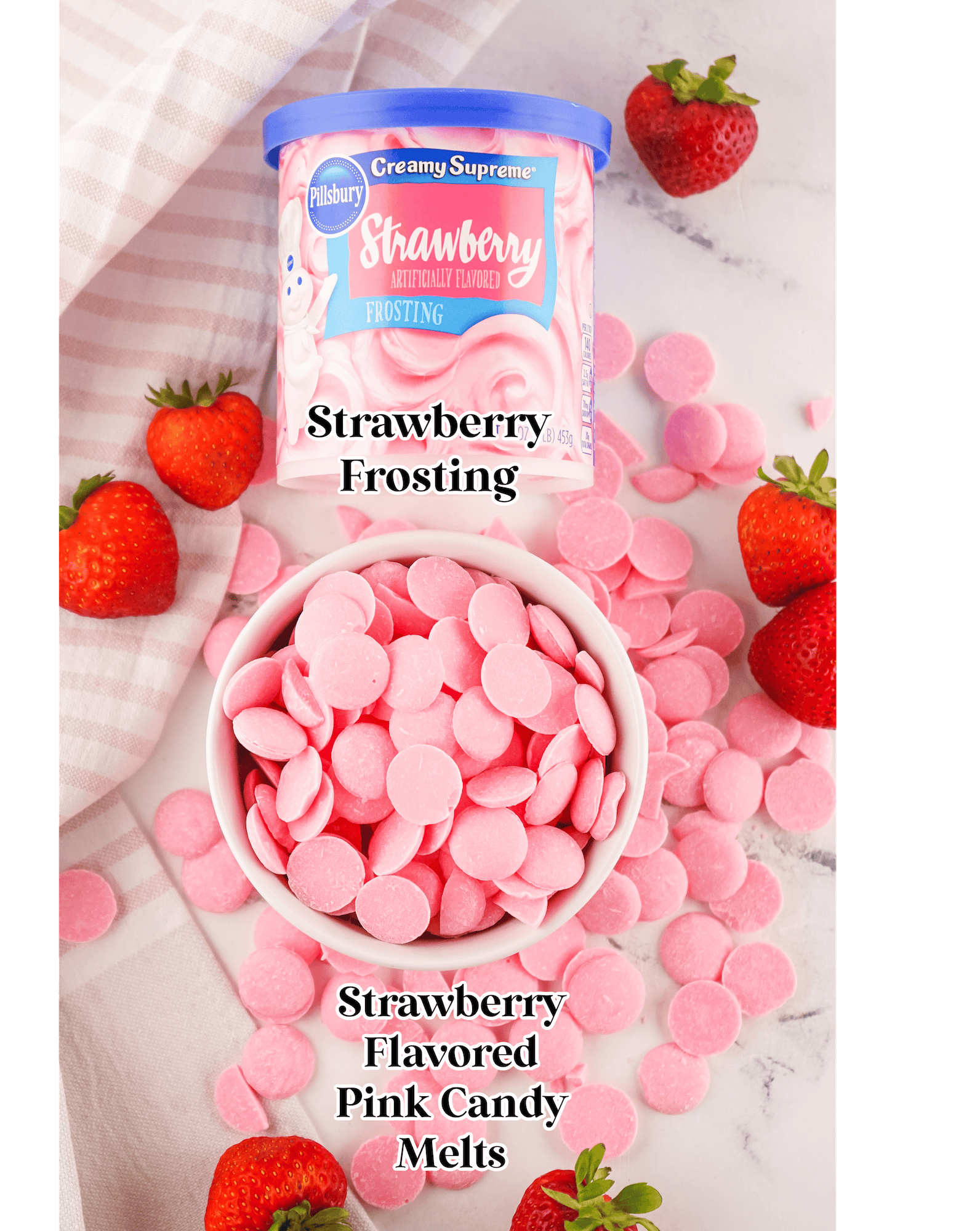 Easy 2-Ingredient Strawberry Fudge - Single Girl's DIY