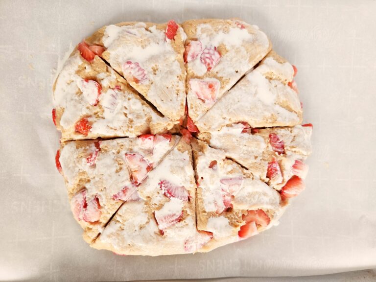 Homemade Strawberries and Cream Scones - Single Girl's DIY