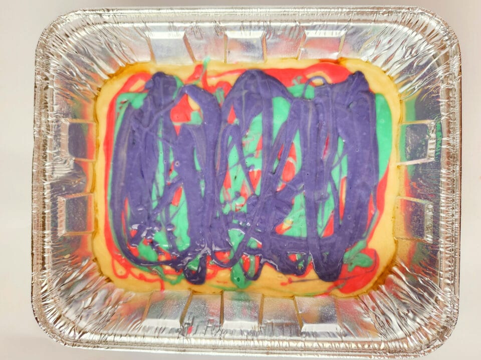 Rainbow Swirled Easter Cake - Single Girl's DIY